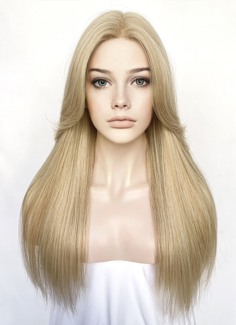 Blonde wig with bangs store